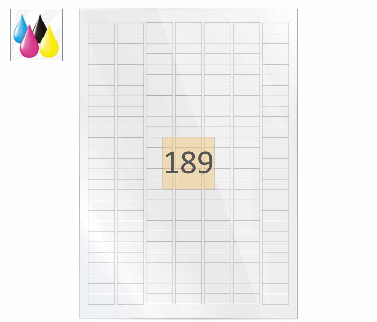 Inkjet Transparent gloss Labels (25mm x 10mm) | A4Sheets.co.uk